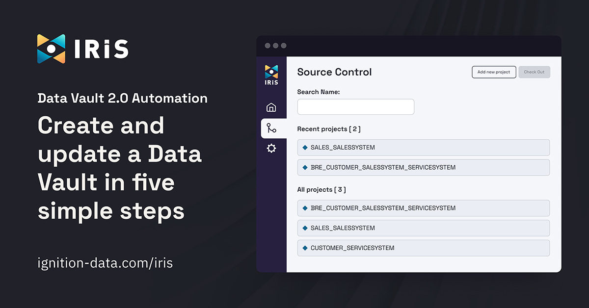 IRiS – Data Vault Automation Software for Faster, Smarter Code Generation